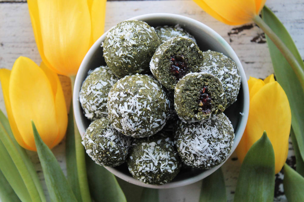 Green Bombs With a Raspberry Jam Center – Savant Health — Savant ...