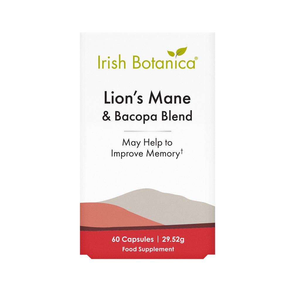 Irish Botanica Irish Botanica Lion’s Mane & Bacopa Blend Mushrooms (6 ...